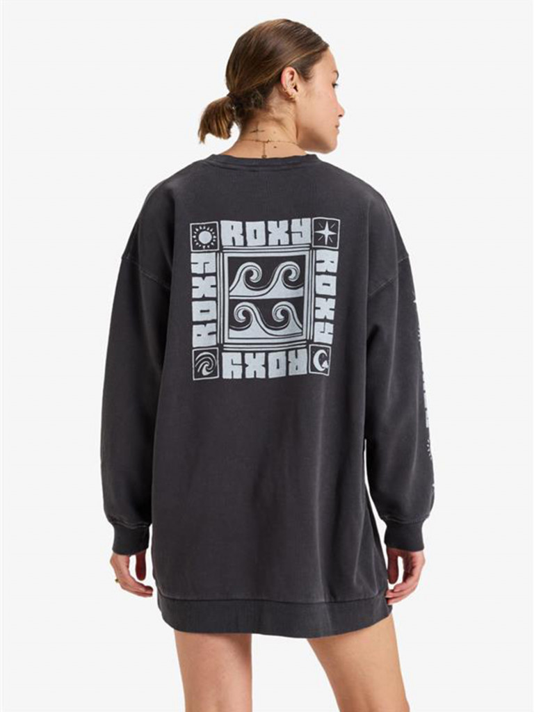 Платье женское Roxy Daydreamer Dress (Kta0) Черный цвет — купить за 6494 руб. со скидкой 35 % ...