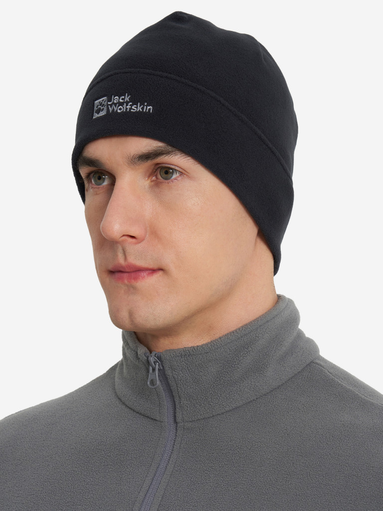 Шапка Jack Wolfskin Real Stuff арт. 1909852 черный цвет — купить за 1889 руб. со скидкой 30 % ...