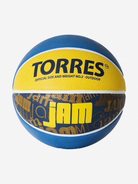 Мяч баскетбольный Torres Jam арт.B02043 р.3 голубой цвет — купить за ...