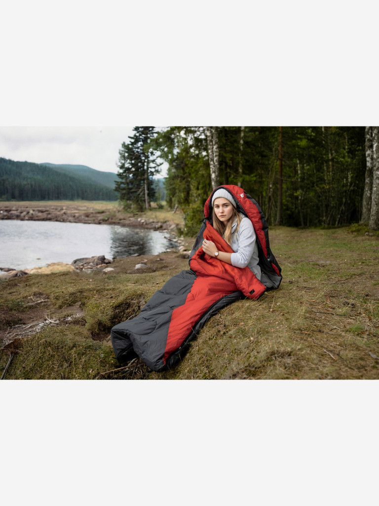 Спальный мешок TALBERG TRAVELLER -12 C, красный правый красный цвет ...