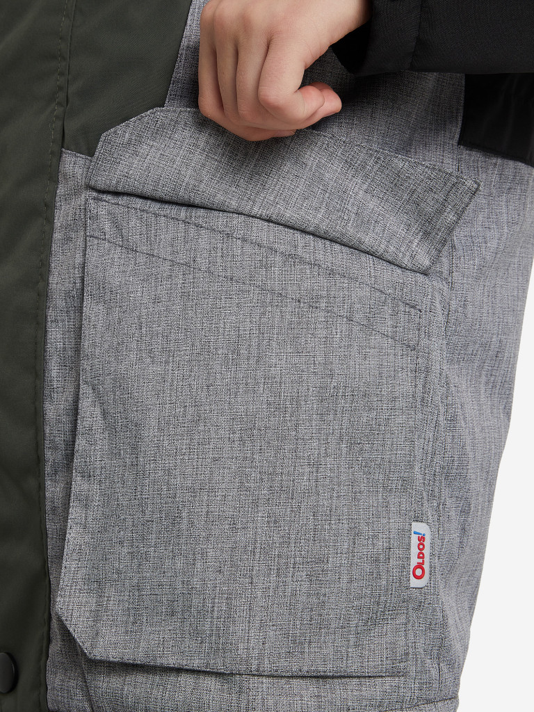 Куртка утепленная для мальчиков Oldos! арт. OCSS23JK1T115 черный/оливковый цвет — купить за 4799 ...