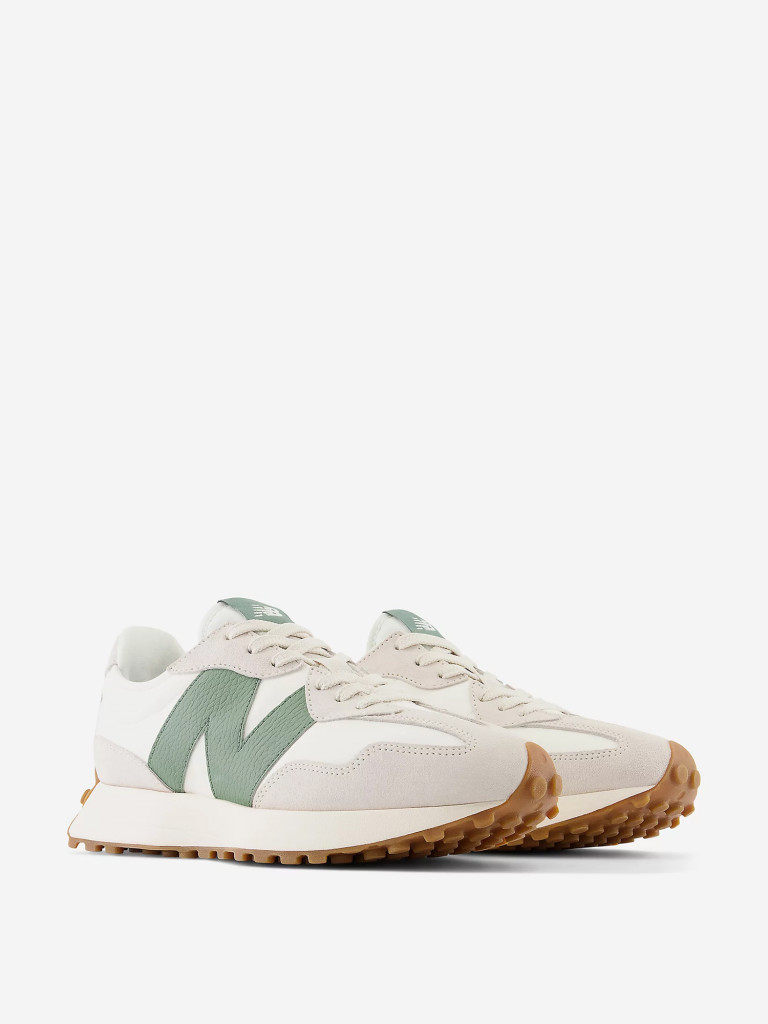 Кроссовки New Balance 327 арт. U327LX бежевый/зеленый цвет — купить за ...