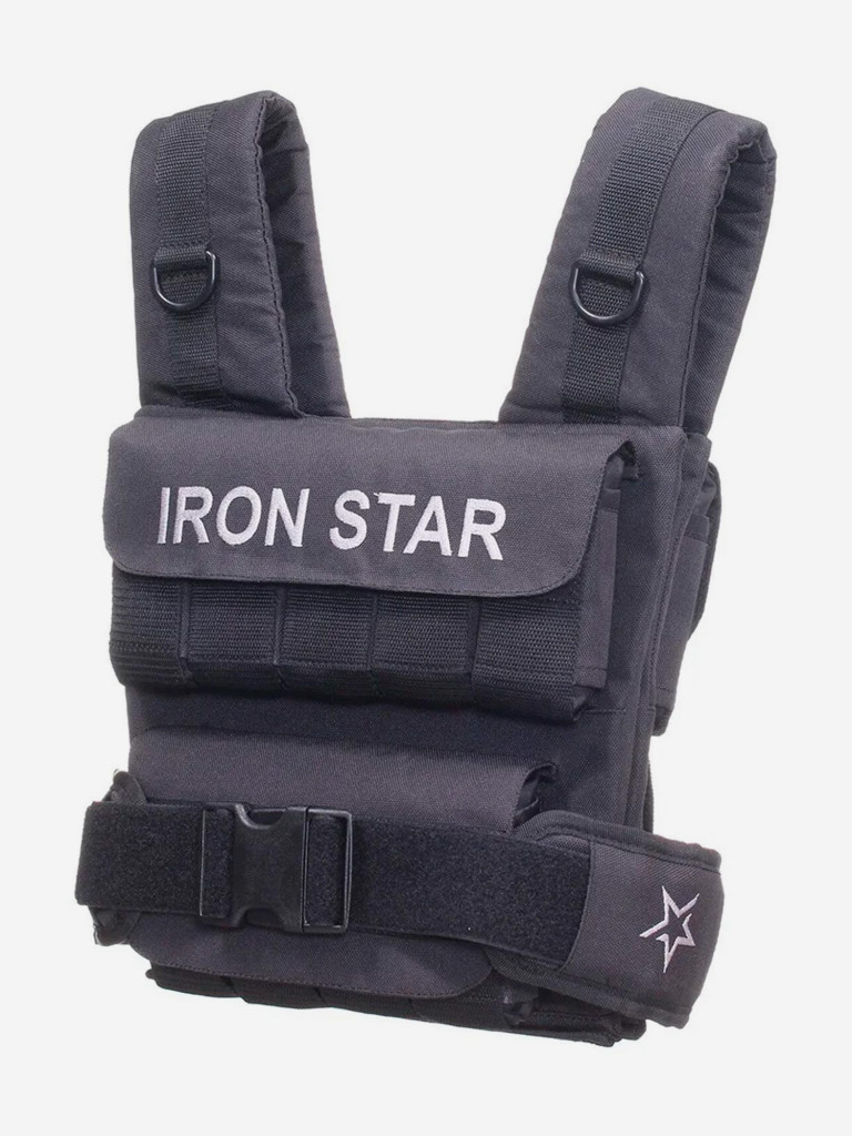 Жилет-утяжелитель IRON STAR Classic (18 Кг) Чёрный цвет — купить за 9990 руб., отзывы в интернет ...