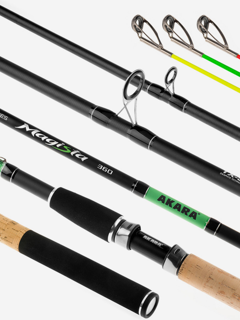 Удилище штекерное фидерное карбон 3 колена Akara Magista Feeder TX-30 арт. AMF-150-360 ...