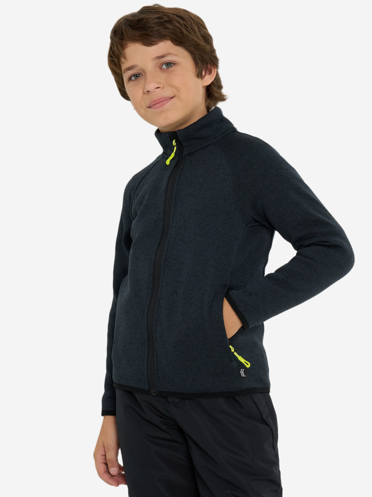 Джемпер флисовый для мальчиков Oldos! арт. AOAW24JT3FL08 черный цвет — купить за 1979 руб. со ...