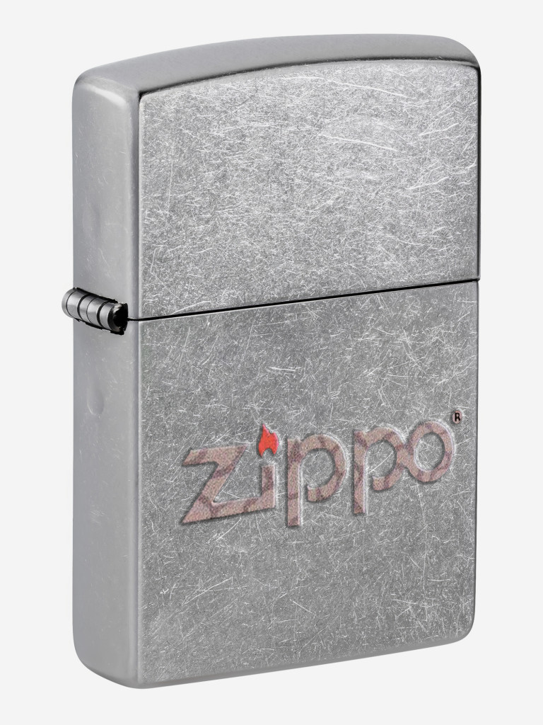 Зажигалка бензиновая ZIPPO 207 Snakeskin Logo серебристый цвет — купить ...
