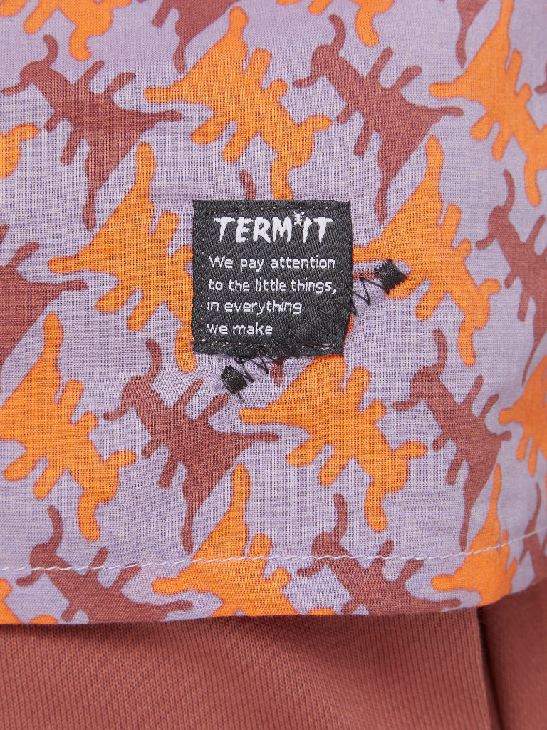 Рубашка с коротким рукавом мужская Termit арт. 128304 оранжевый/коричневый цвет — купить за 749 ...