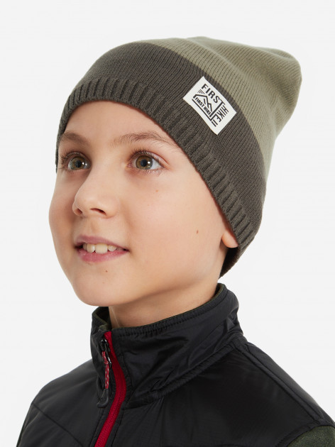 Шапка для мальчиков Outventure арт. 126275 болотный цвет — купить за ...
