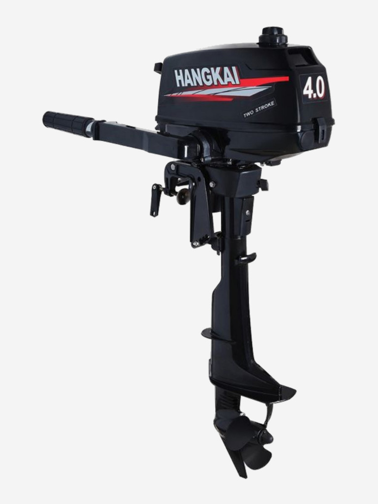 Двухтактный подвесной лодочный мотор HANGKAI 4.0HP Черный цвет — купить за 43900 руб. со скидкой ...