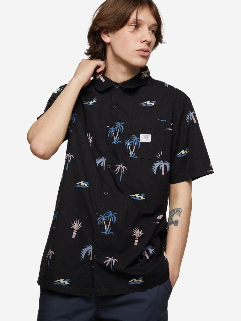 Рубашка с коротким рукавом мужская Protest арт. 1710431 черный цвет ...