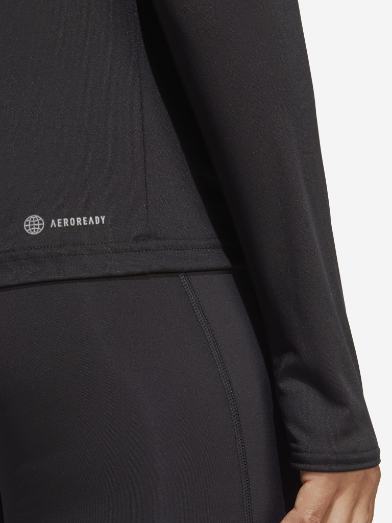 Лонгслив женский adidas арт. HZ0113 черный цвет — купить за 2999 руб ...
