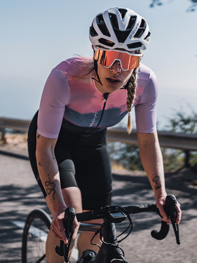 Джерси женское Santic WL3C02222Z темно-синий/розовый цвет — купить за ...