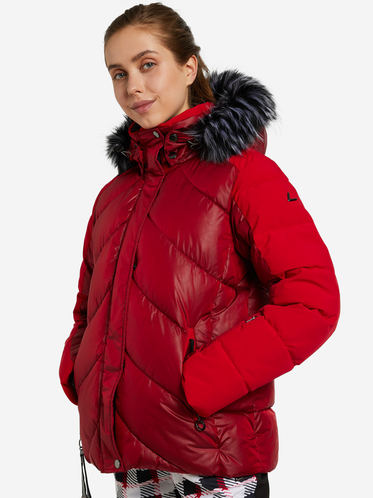 Пуховик женский Luhta Kalajoki арт. 232415369L7V красный цвет — купить ...
