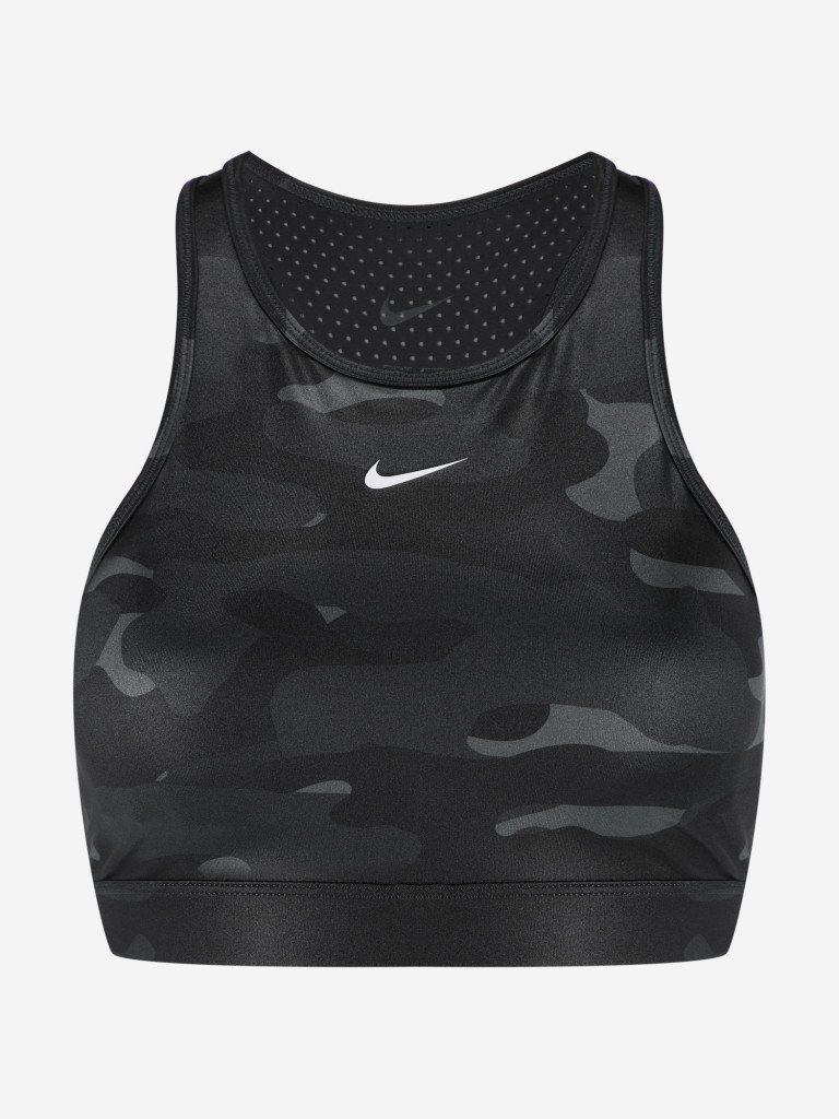Топ бра спортивный Nike Dri-FIT Swoosh арт. DD1199 черный цвет — купить ...