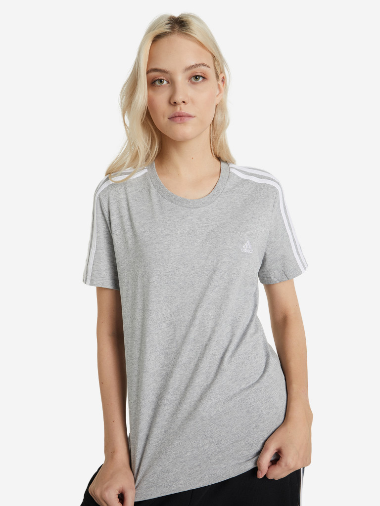 Футболка женская adidas арт. GL0785 серый цвет — купить за 1849 руб. со ...