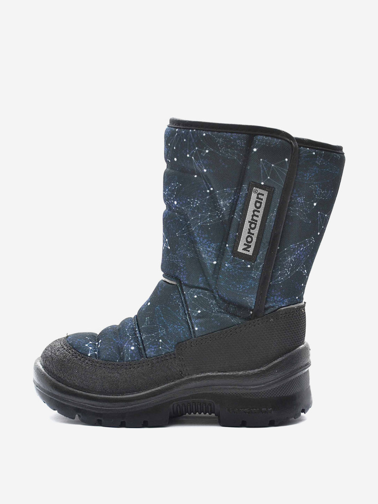 Сапоги утепленные детские Nordman Lumi арт. 003 серый/синий цвет — купить за 2499 руб. со ...