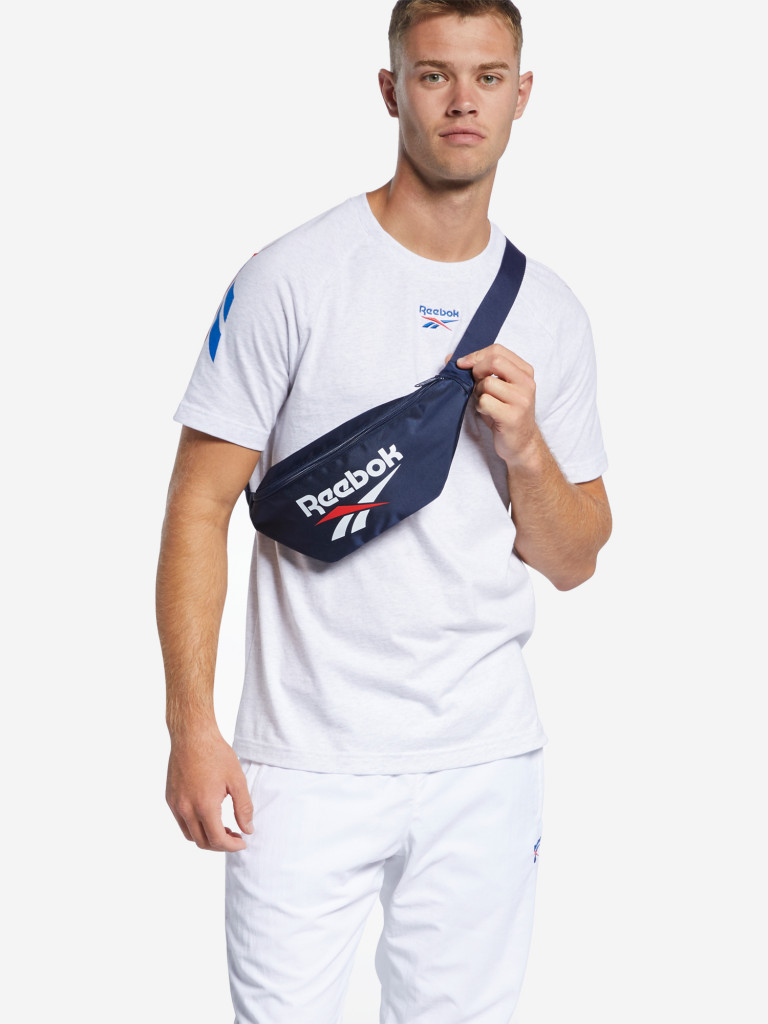 Сумка на пояс Reebok Classics Foundation арт. GP0156 синий цвет ...