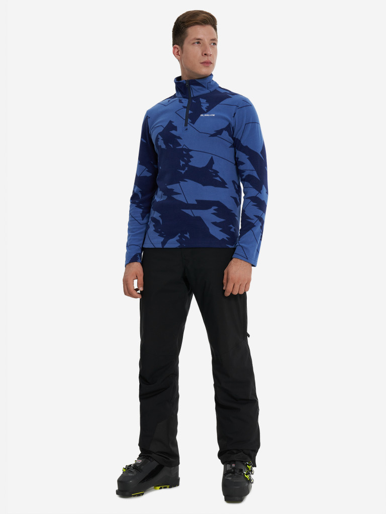 Джемпер флисовый мужской Glissade арт. 131599 синий цвет — купить за ...