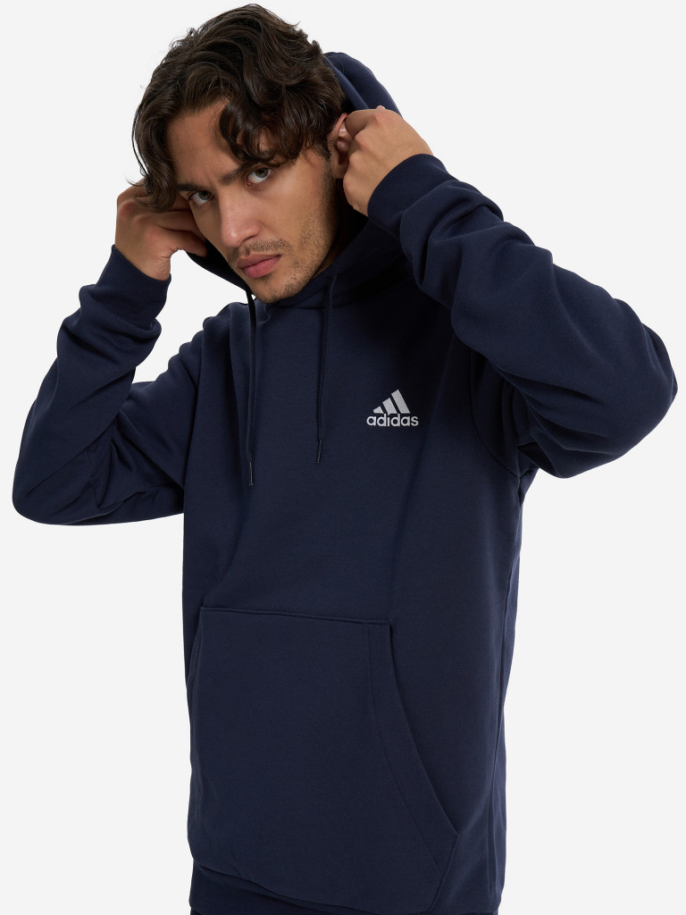 Худи мужское adidas Feelcozy арт. H12216 синий цвет — купить за 3249 ...