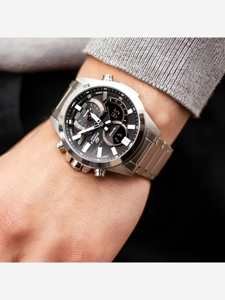 Часы спортивные CASIO ECB-30D-1A Черный цвет — купить за 24990 руб., отзывы в интернет-магазине ...