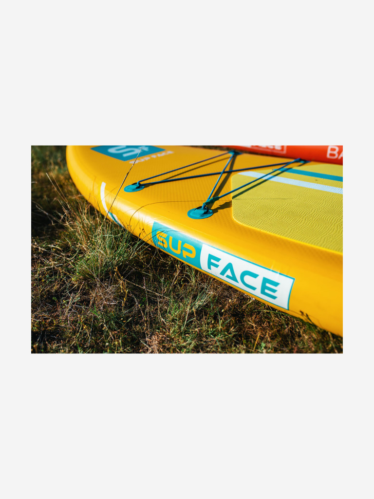 Доска SUP надувная комплект SUP face Basic 8'7"x30"x5" арт. SF-369833 желтый/зеленый цвет ...