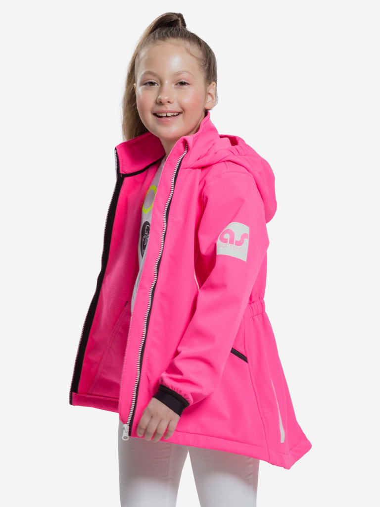 Ветровка Софтшелл SoftShell для девочки Artel ярк.розовый цвет — купить за 3205 руб. со скидкой ...