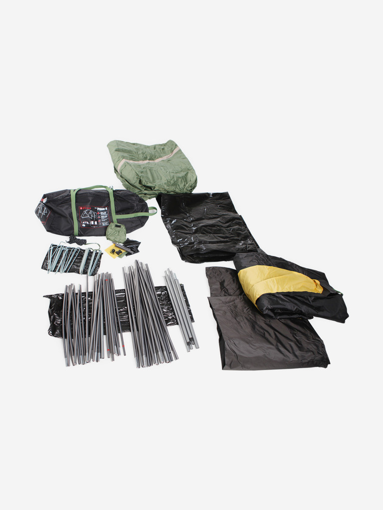 Палатка BTrace Prime 4, Зеленый/Бежевый зеленый, бежевый цвет — купить за 62900 руб., отзывы в ...