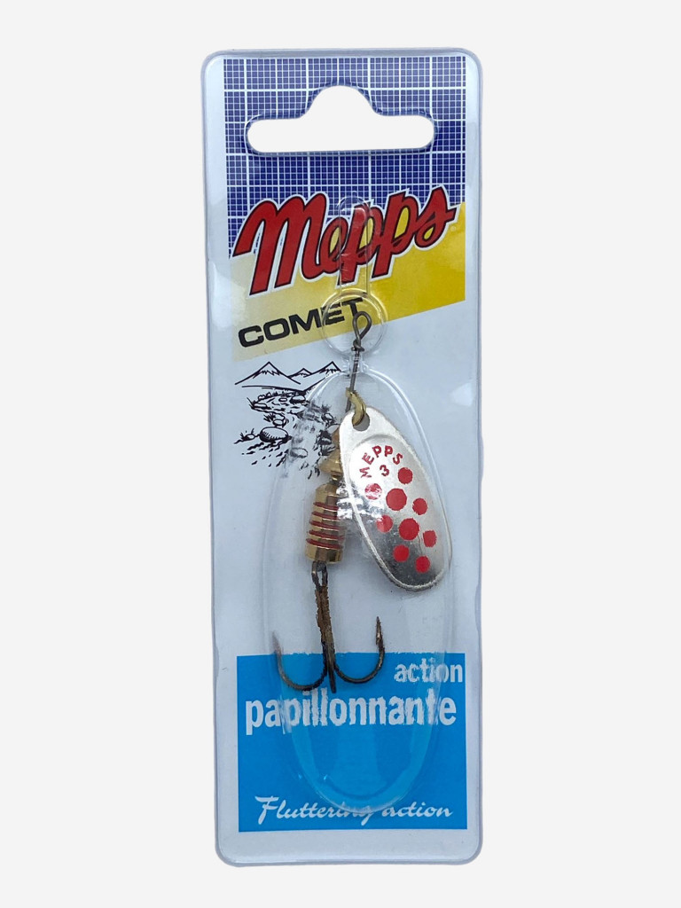 Блесна вращающаяся MEPPS "Comet PTS Rouges AG" №3 (6.5 г) блистер арт. CCCR20031 серебряный цвет ...