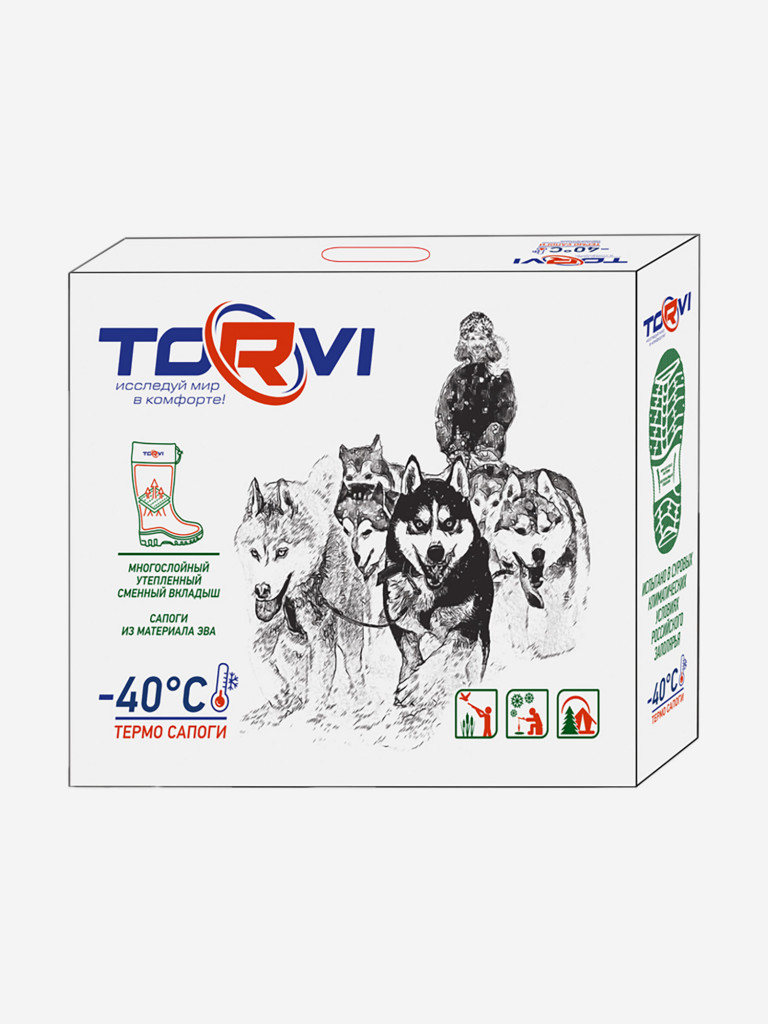 Сапоги TORVI модель до - 40 С из полимерного материала ЭВА, вкладыш: меховой арт. CBM 03 40 ...