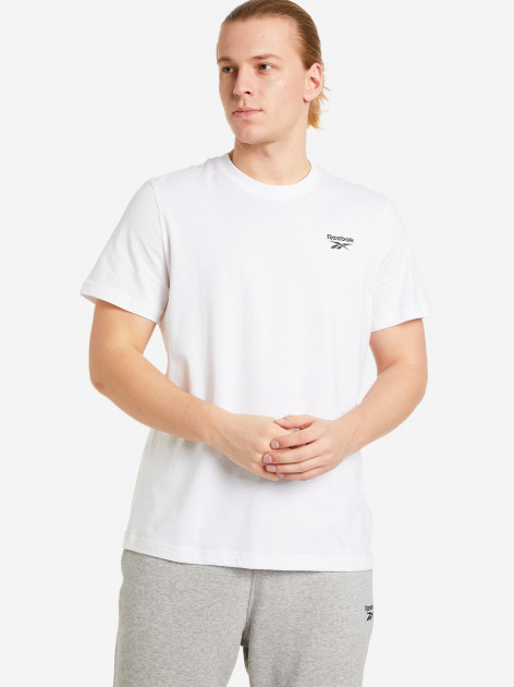 Футболка мужская Reebok Left Chest Logo Tee арт. HG4443 белый цвет ...