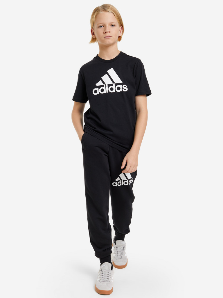 Брюки для мальчиков adidas арт. H47140 черный цвет — купить за 2349 руб ...