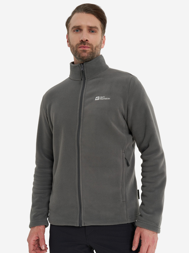 Джемпер флисовый мужской Jack Wolfskin Winterstein арт. 1711371 серый ...