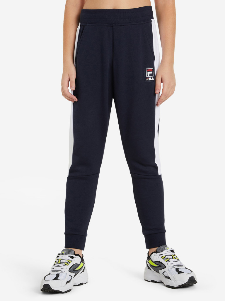 Брюки для мальчиков FILA арт. 120695 синий/белый цвет — купить за 809 руб. со скидкой 70 % ...