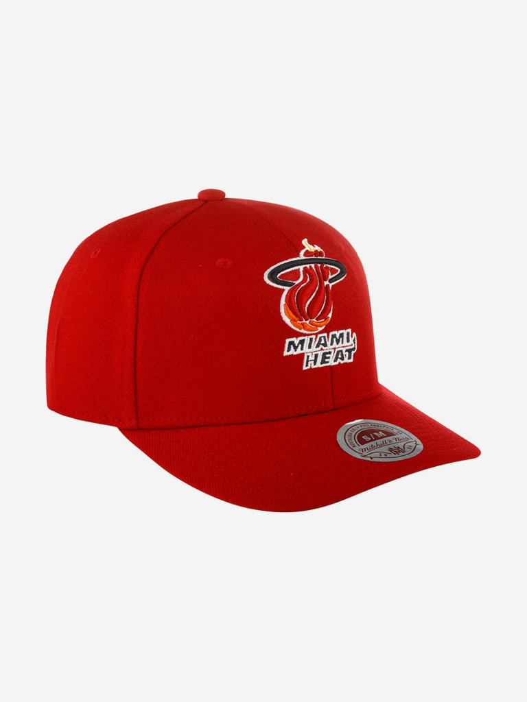 Бейсболка MITCHELL NESS MN-NBA-EU127-MIAHEA-RED Miami Heat NBA (красный ...