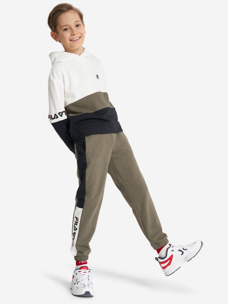 Брюки для мальчиков FILA арт. 130539 черный/коричневый цвет — купить за 839 руб. со скидкой 70 % ...