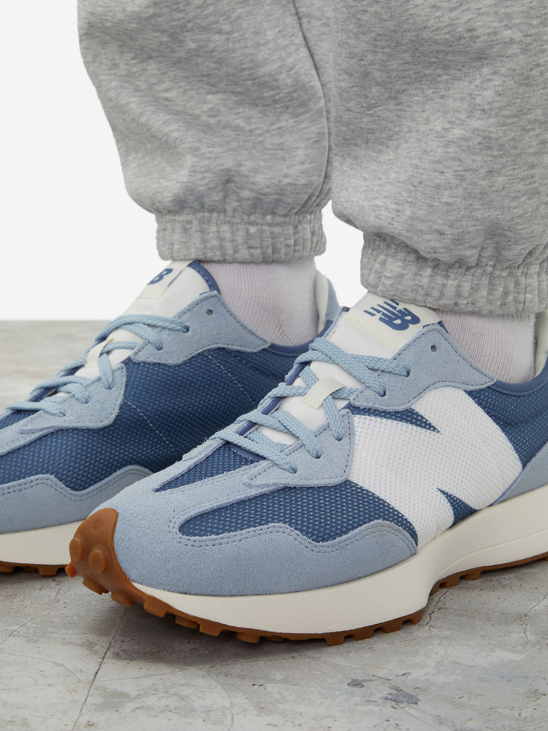 Кроссовки мужские New Balance 327 арт. MS327MQ голубой/белый цвет ...