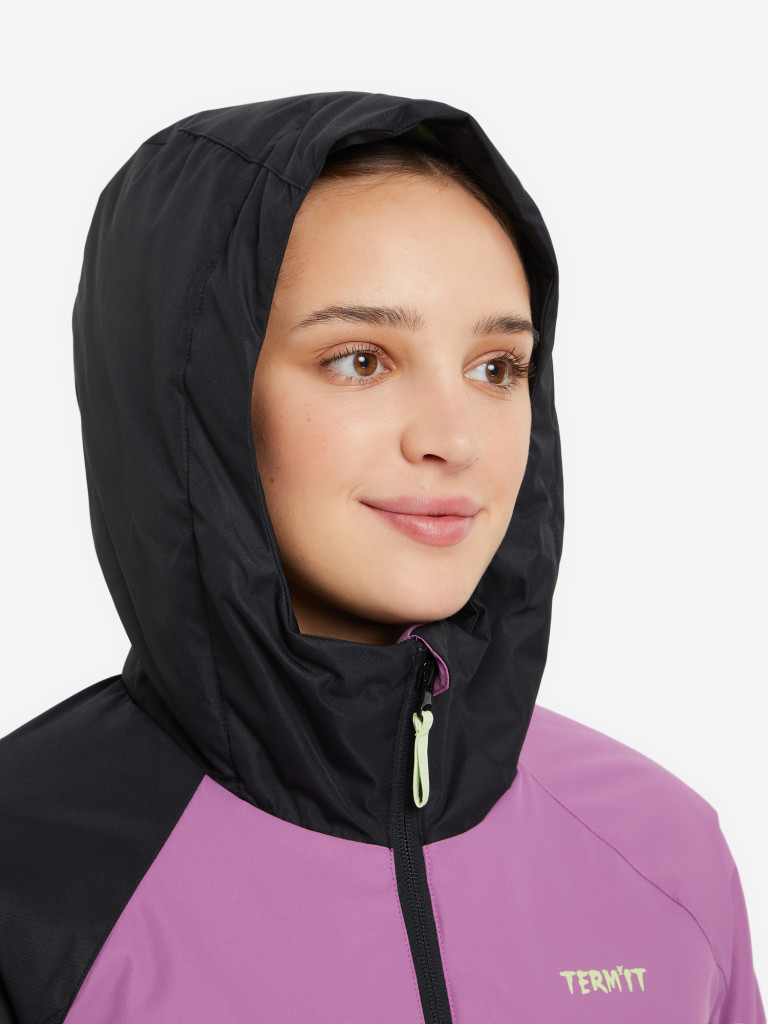 Куртка сноубордическая женская Termit арт. 124777 фиолетовый/зеленый цвет — купить за 1979 руб ...