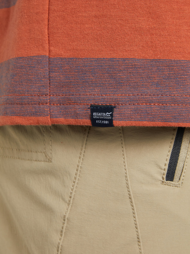 Футболка мужская Regatta Ryeden арт. RMT265 красно-оранжевый цвет ...