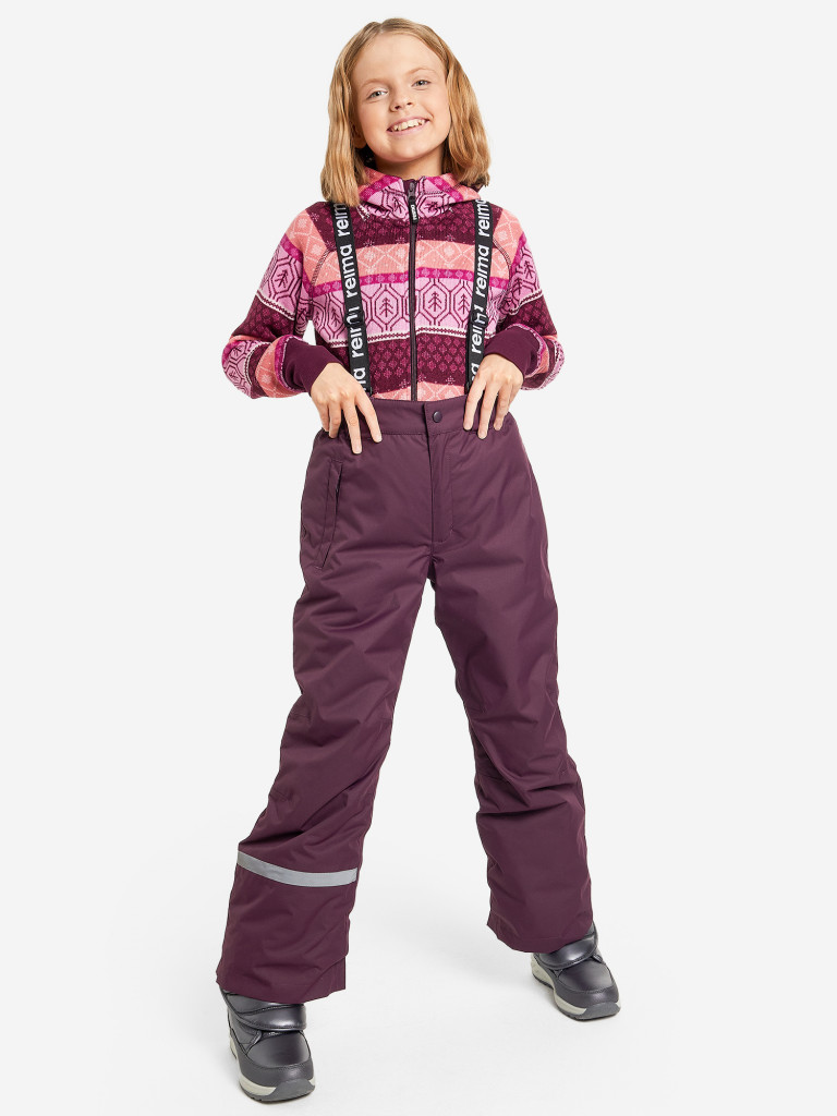 Брюки утепленные для девочек Reima Tuokio арт. 5100156A бордовый цвет ...