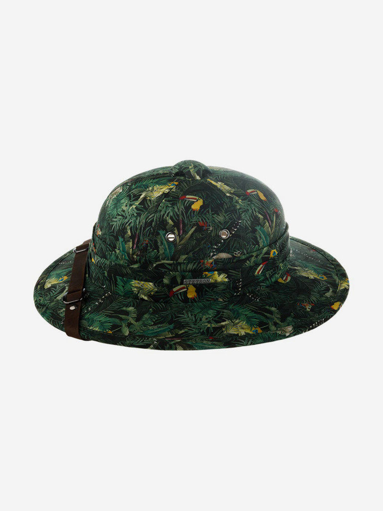 Панама STETSON 2921901 PITH HELMET COTTON (зеленый) темно-зеленый цвет ...
