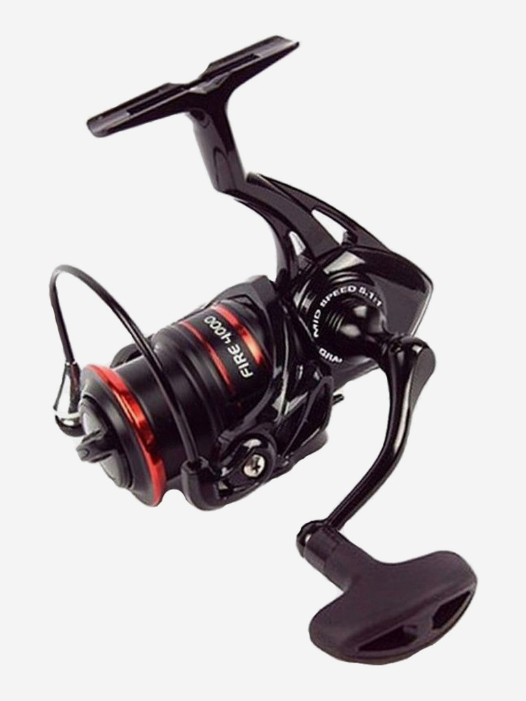 Катушка спиннинговая Nautilus Fire 3000 Черный/красный цвет — купить за 2811 руб. со скидкой 25 ...