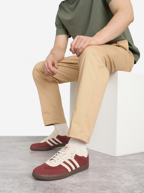 Кеды мужские adidas Samba Og арт. JI3216 бордовый/бежевый цвет — купить ...