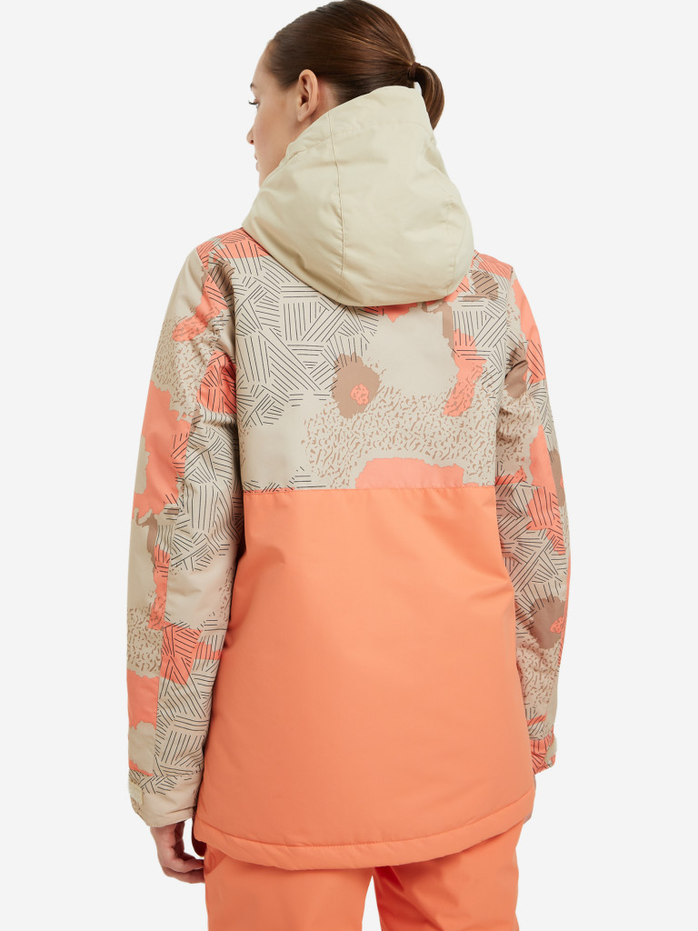 Куртка сноубордическая женская Termit арт. 124775 бежевый/оранжевый цвет — купить за 2579 руб ...