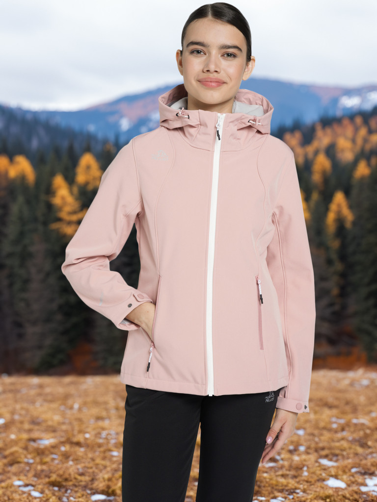 Куртка софтшелл женская Pelliot арт. 12230602 розовый цвет — купить за 2549 руб. со скидкой 70 % ...