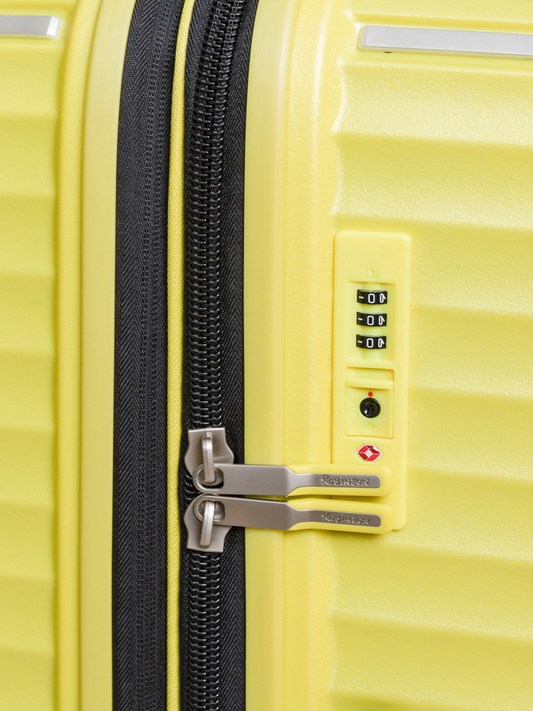 Чемодан Robinzon желтый цвет — купить за 14630 руб. со скидкой 30 %, отзывы в интернет-магазине ...
