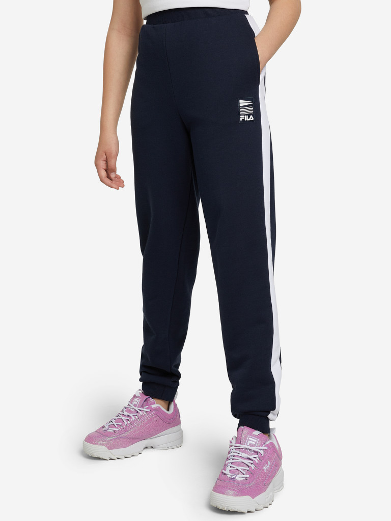 Брюки для девочек FILA арт. 120777 темно-синий цвет — купить за 749 руб. со скидкой 70 %, отзывы ...