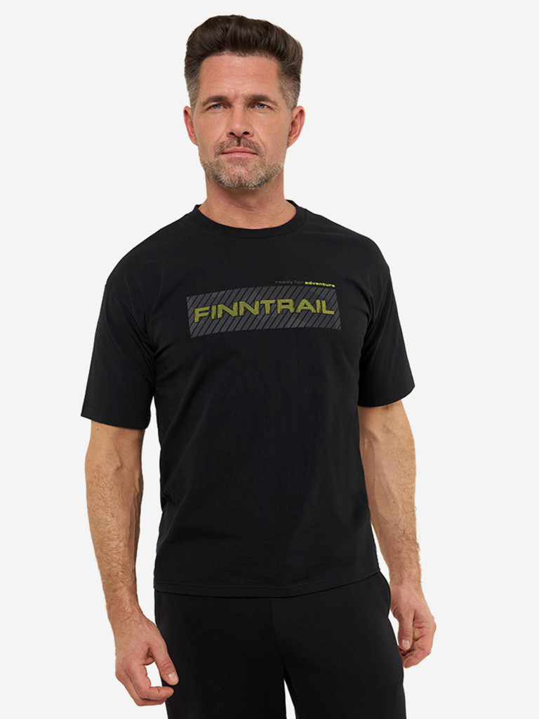 Футболка мужская FINNTRAIL Logo черный/желтый цвет — купить за 1819 руб. со скидкой 30 %, отзывы ...