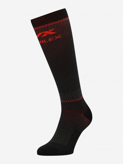 Гетры компрессионные Athlex, 1 пара арт. 133477 черный/красный цвет ...