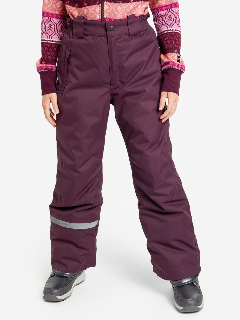 Брюки утепленные для девочек Reima Tuokio арт. 5100156A бордовый цвет ...