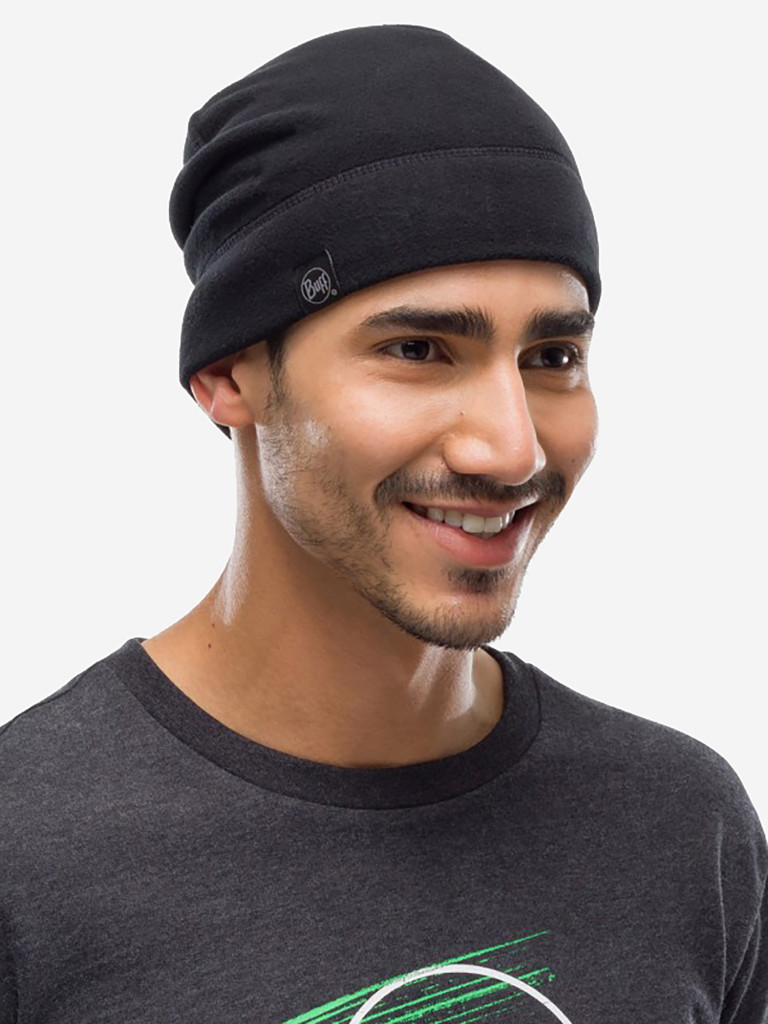 Шапка Buff Polar Hat Solid Black черный цвет — купить за 1890 руб ...